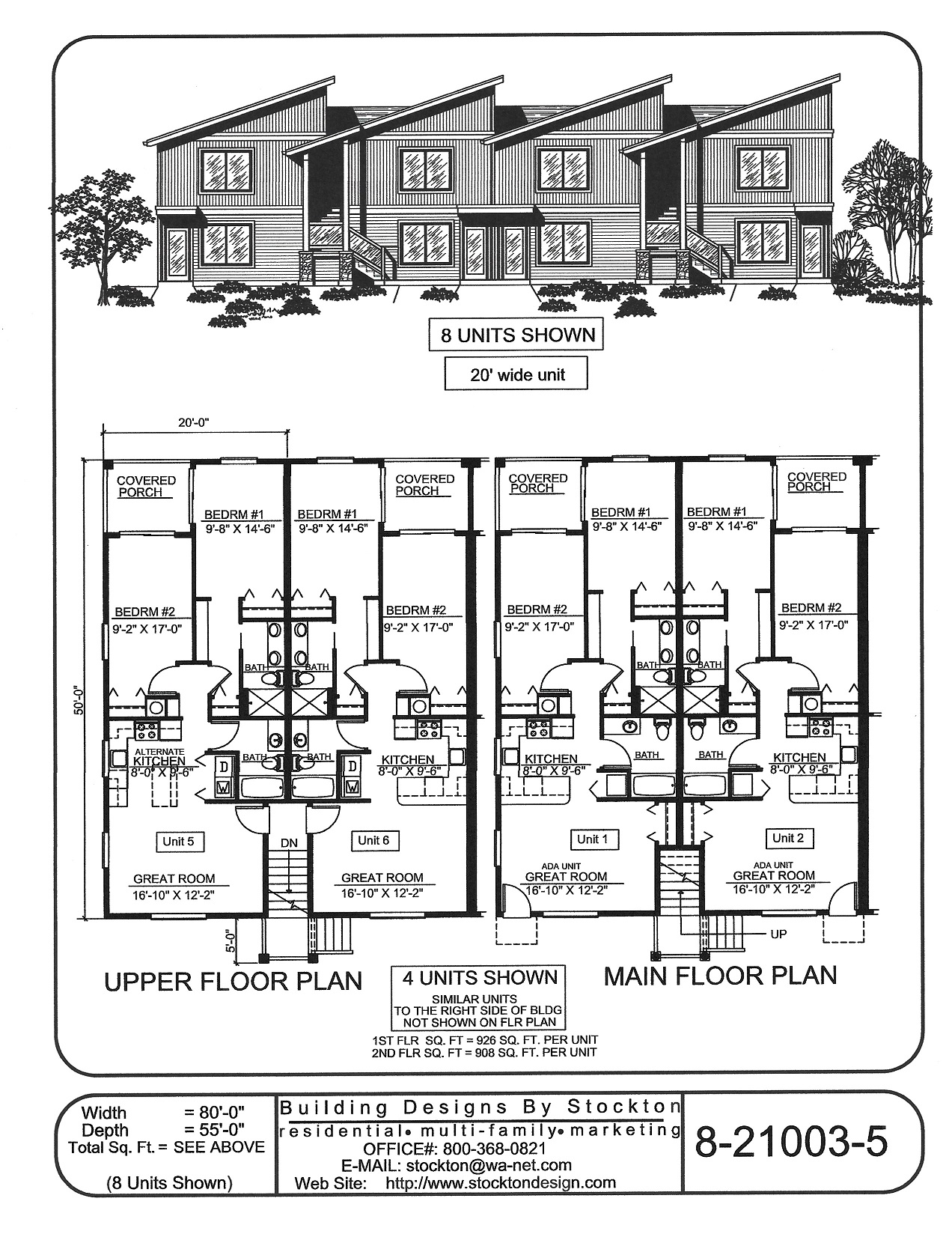 Multi Family Home and Building Plans